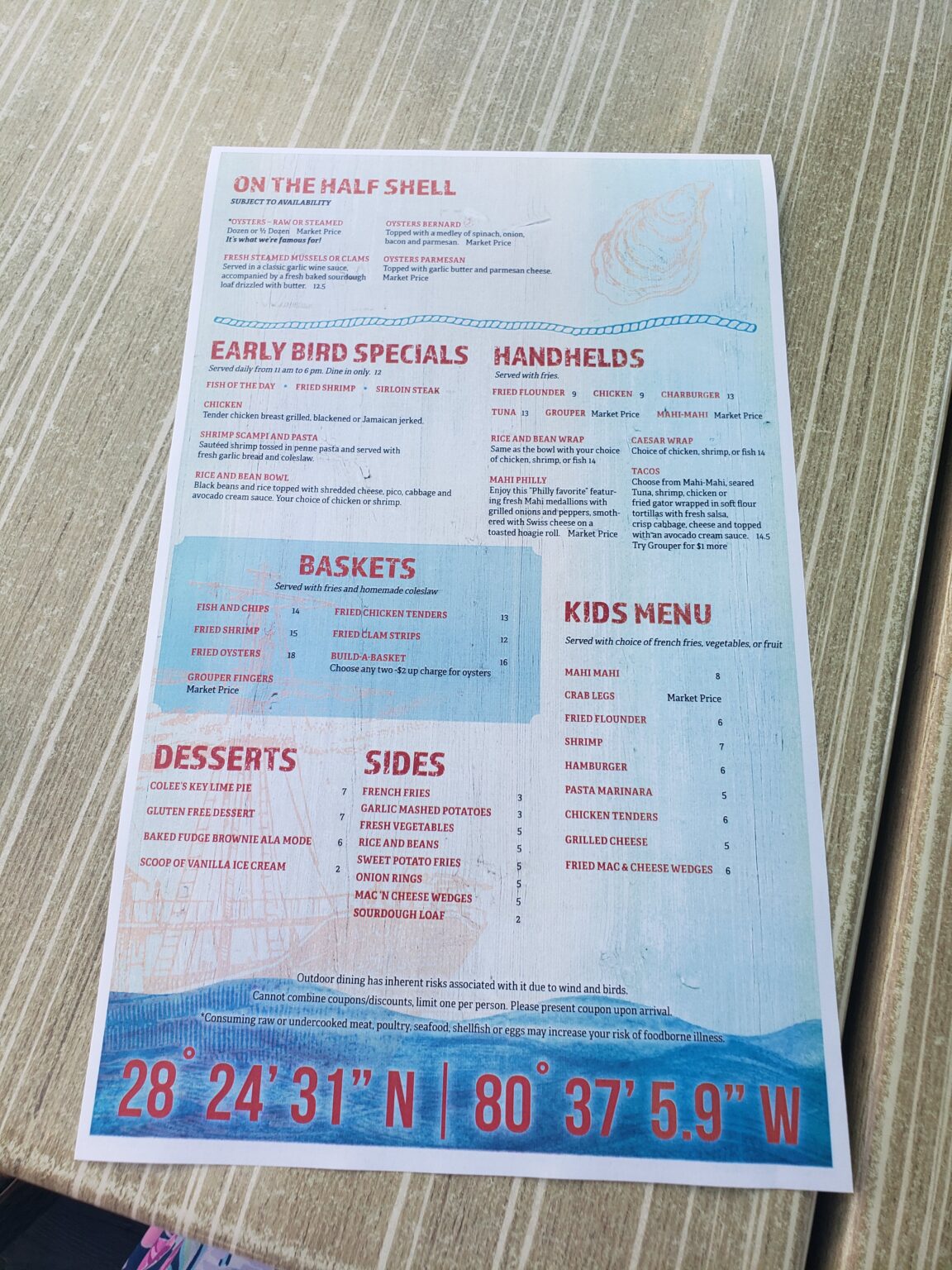 Rusty's Seafood & Oyster Bar - menu and review ⋆ malarkey